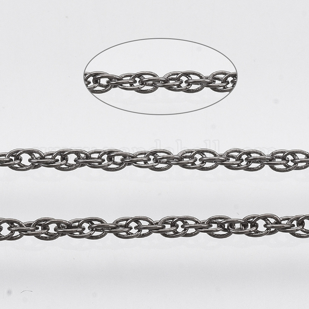 Wholesale Soldered Brass Coated Iron Rope Chains - Pandahall.com
