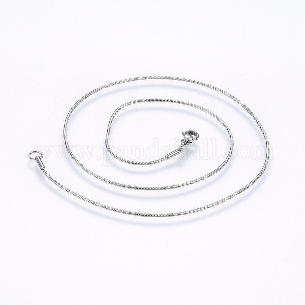 Wholesale Non-Tarnish 304 Stainless Steel Snake Chain Necklaces ...
